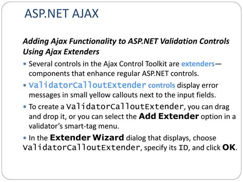 PPT ASP NET AJAX PowerPoint Presentation Free Download ID 3830718