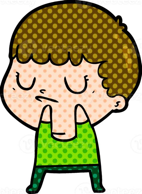 Cartoon Grumpy Boy 45102112 Png