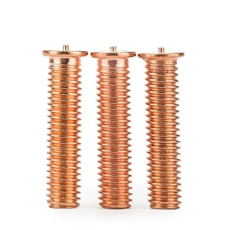 M10 Welding Fasteners Supply Threaded Cd Weld Stud Spot No Collar
