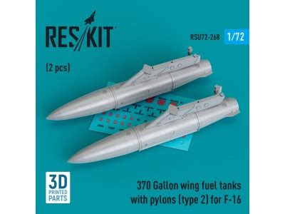 370 Gallon Wing Fuel Tanks With Pylons Type 2 For F 16 Abcdefi