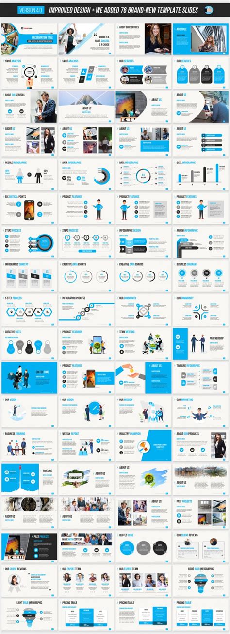 Ultimate Professional Business Powerpoint Template 1650 Clean Slides