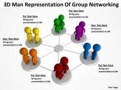 D Man Representation Of Group Networking Ppt Graphics Icons PPT Images Gallery PowerPoint