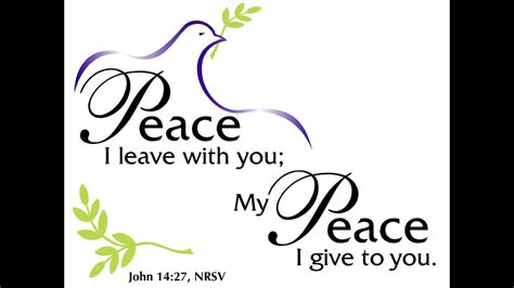 The Passing Of The Peace Youtube