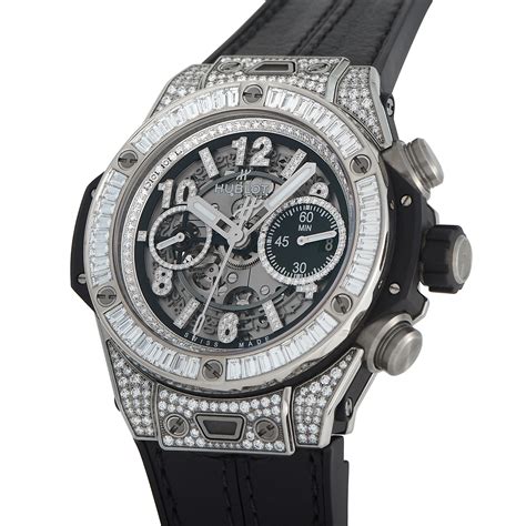 Hublot Big Bang Unico Titanium Diamond Watch 421 Nx1170 Rx 0904 44mm
