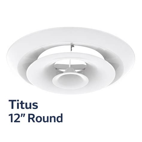 Titus Tmr Aa Tmraa White Round Ceiling Diffuser 12 Neck 3 Cone Hvac Ebay
