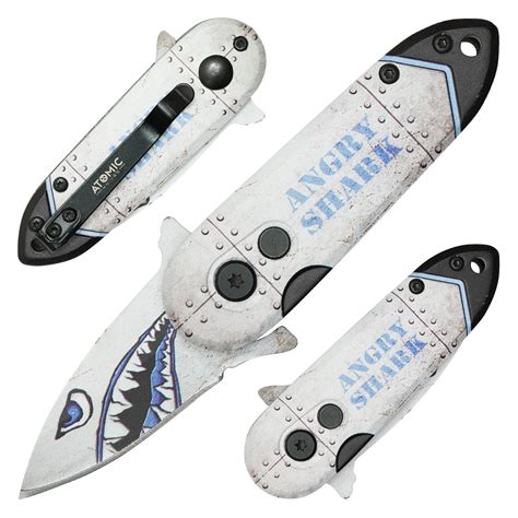 Mini Bomber Push Button Switchblade Knife Blade City