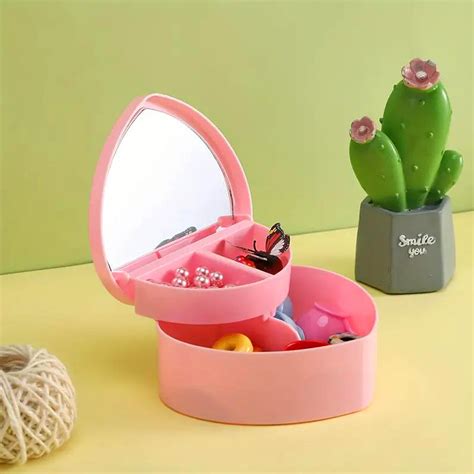 Mini Heart Shape Jewellery Box Mian Mart