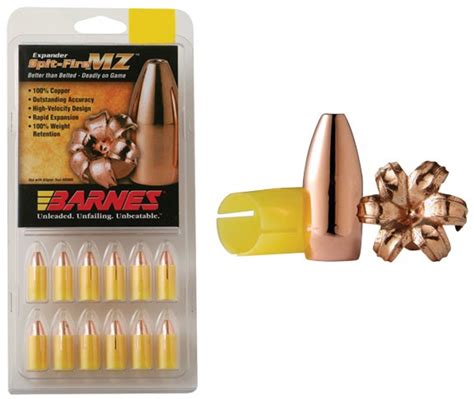 Barnes Muzzleloader 50 Cal Black Powder Expander Mz 250 Gr 24 Pk