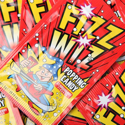 Fizz Wiz Popping Candy Strawberry Granny Annies Retro Sweets
