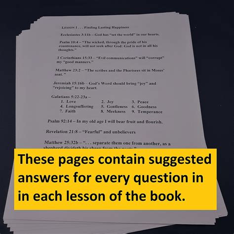 Downloadable Answers For Journey Into Biblical Problem Solving Kjv