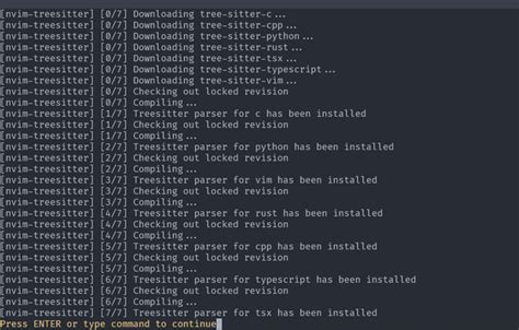 Nvim Treesitter Error During Compilation R Neovim