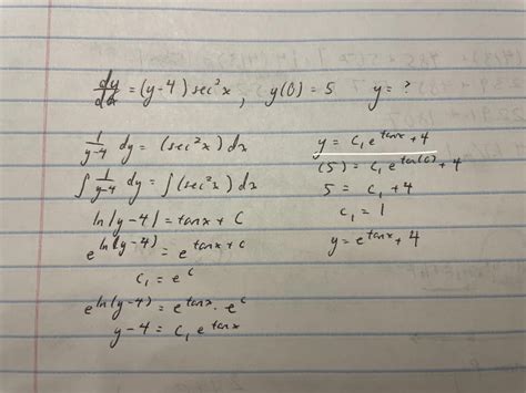 When Solving For A Particular Solution In Differential Equations How