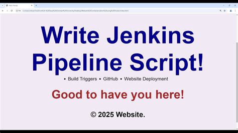 Cicd Jenkins Pipeline Build Triggers Automation In Website