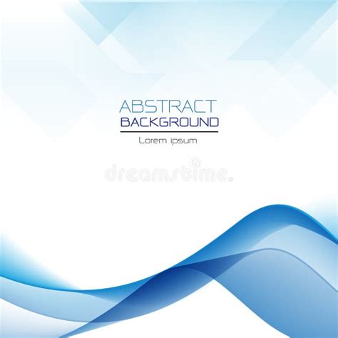 Abstract Background Blue Wave Overlapping Vector Stock Illustration