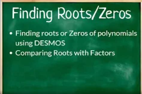Finding Factors And Roots Of Polynomials With Desmos 10th Grade Video