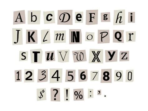 Letras Tipo Periodico Para Imprimir