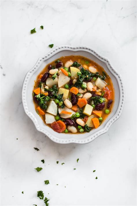 Easy Vegetable And Bean Soup • Salt And Lavender