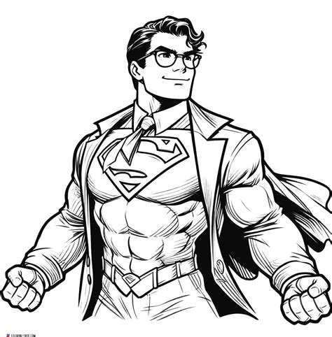 Clark Kent Coloring Page