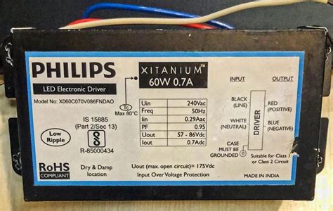 Philips 60w 700mA LED Driver at ₹ 850/piece | Philips LED Driver in New ...
