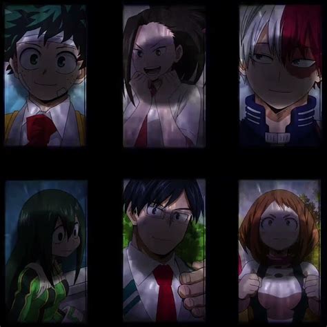 Izukumidoriya Ochacouraraka Todoroki Tsuyuasui Tenyaiida