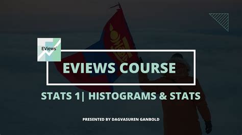 Eviews Stats 01 Гистограмм ба Статистик Youtube