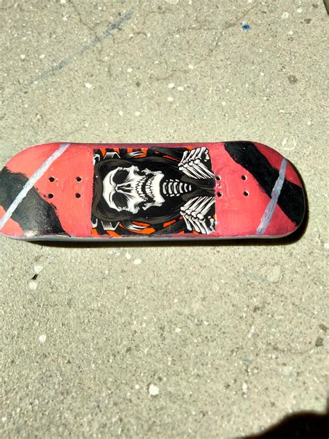 Custumised This Teck Deck Pro And Upgraded The Shape R Fingerboards