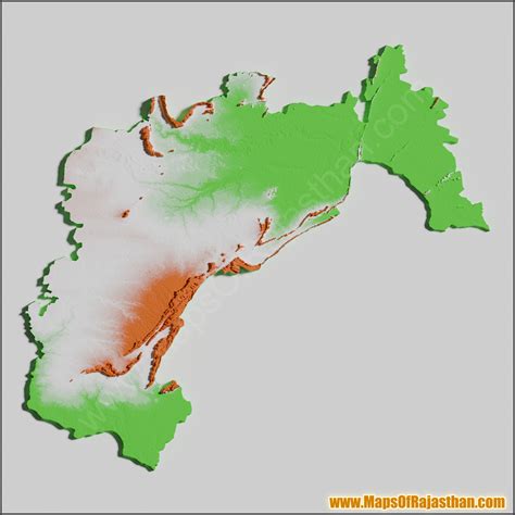 Dausa District Tricolor Map Mapsofrajasthan
