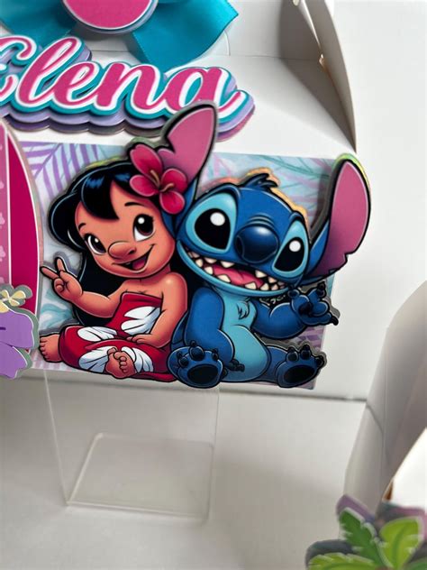 Lilo And Stitch Gable Boxes Stitch Gable Boxes Stitch Party Favors Lilo Stitch Party Box