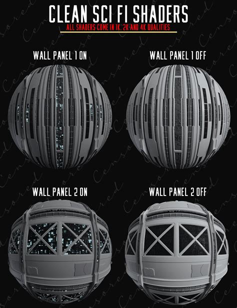 Clean Sci Fi Shaders Daz 3d