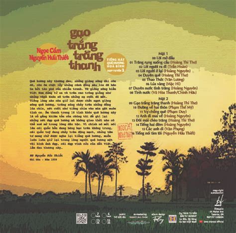 Gạo Trắng Trăng Thanh Ngọc Cẩm And Nguyễn Hữu Thiết Thế Giới Đĩa