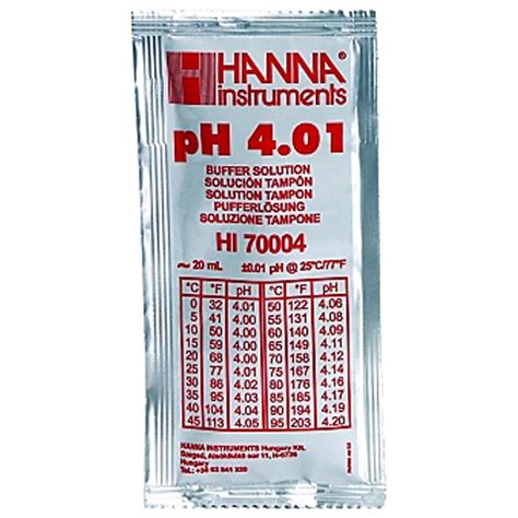 Buffer Solution Ph 401 25 X 20 Ml Bags 3600