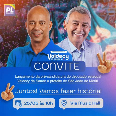 Valdecy Da Saúde Lança Pré Candidatura à Prefeitura De São João De