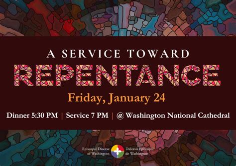 A Service Toward Repentance Episcopal Diocese Of Washington