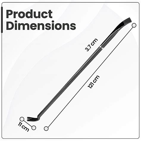 Hardys 48 Wrecking Crow Bar Steel Utility Crowbar Swan Neck With