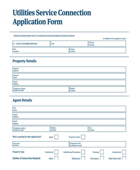 Free 9 Service Application Forms In Pdf
