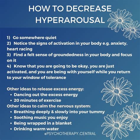 How To Decrease Hyperarousal