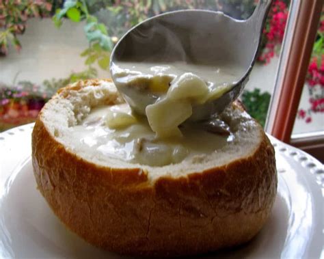 Clam Chowder Dip In A Bread Bowl At Iris Morris Blog