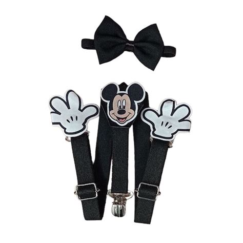 Tirante Con Moño De Mickey Mouse Mi Bebe