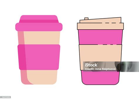 분홍색 종이컵 뜨거운 커피와 차 컵 카페 커피 또는 차 핫 일러스트레이션에 대 한 컨테이너 음료 0명에 대한 스톡 벡터 아트 및 기타 이미지 Istock