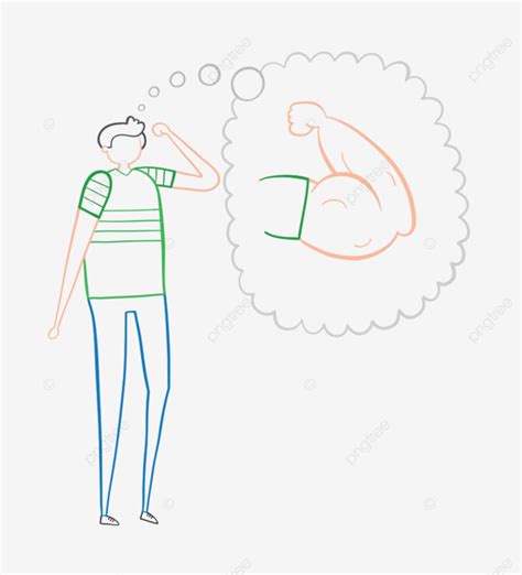 Muscular Arm Vector Png Images The Weak Man Dreams Of Having Muscular