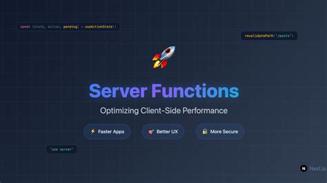 🚀 The Power Of Server Functions Optimizing Client Side Performance