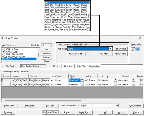 Analysis Output Spec Studies