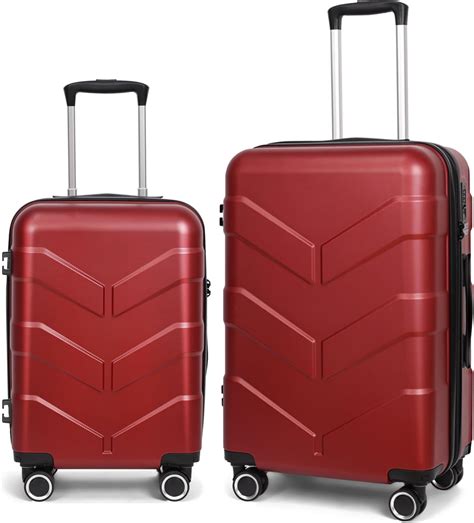 Luggage Sets 2 Piece With Spinner Wheel Hardside Suitcase Set With Tsa