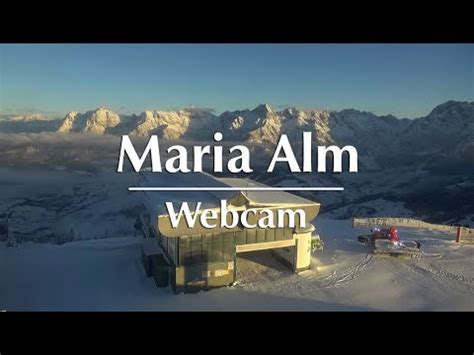 Webcam Maria Alm Pistenraupenfahrer Voll Im Einsatz Youtube