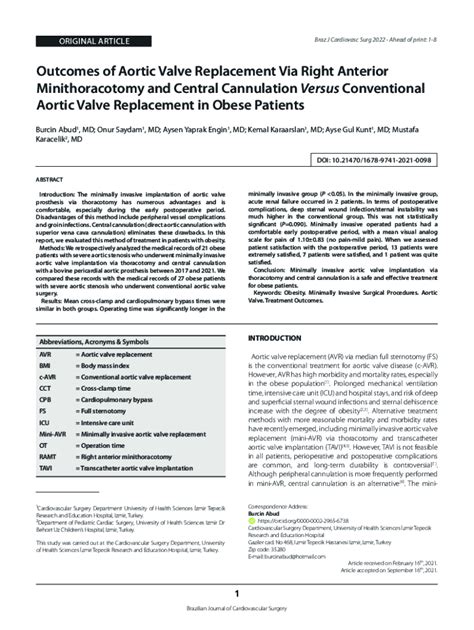Fillable Online Right Anterior Mini Thoracotomy Vs Conventional Sternotomy Fax Email Print