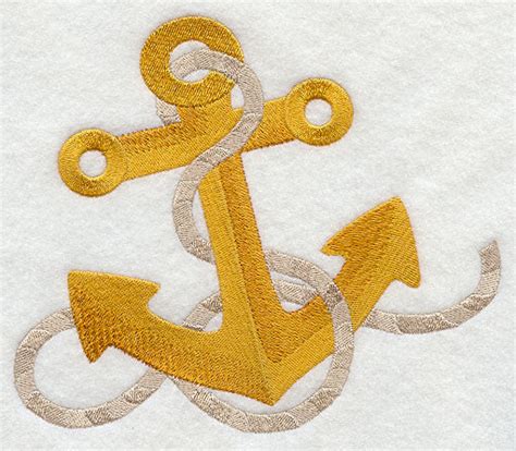 Nautical Anchor Embroidery Library