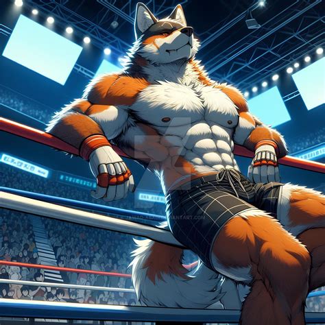 Muscular Wolf Fury Wrestler Tired 9 By Jawad Abadi On Deviantart