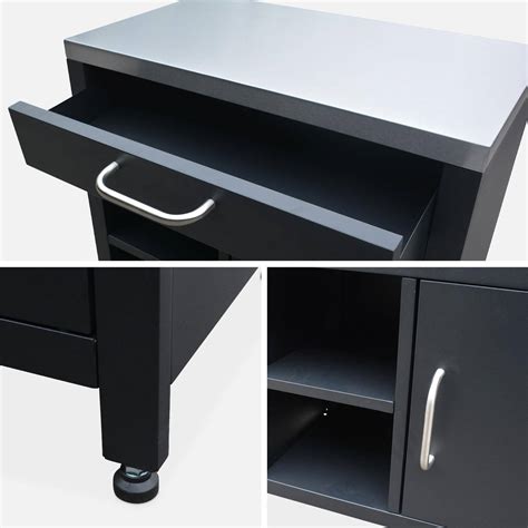 Cuisine Extérieure Acier 1 Tiroir Et 1 Porte L80cm L Sweeek