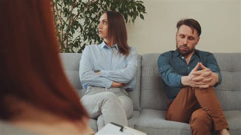 Reflective Pause In Couples Counseling Stock Footage Video Of Insights Defensiveness 314013144