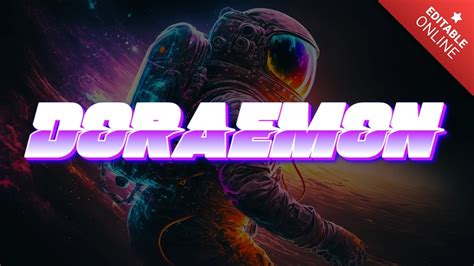 Doraemon Font Space Text Effect Generator